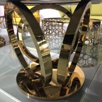 China Tempering Contemporary Luxury Dining Table 1350mm , Ebony Lazy Susan Dining Table for sale