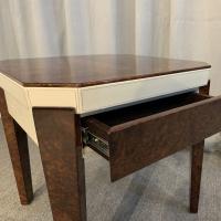China Italian Customized Coffee Table Burl 60cm Small Square Coffee Table for sale