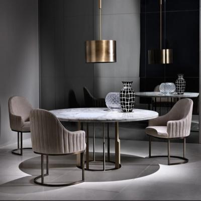 China 0.6x0.92m Luxury Modern Dining Chairs Leather Luxus Esszimmerstuhl for sale
