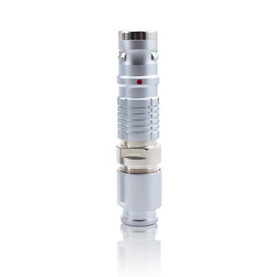China K Series 2 Pin IP68 Waterproof Push Pull Self Latching Connector Silver Shell for sale