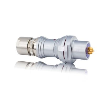 China F Series 10 Core Waterproof Push Pull Plug and Socket Assembly IP68 3000 Cycles for sale