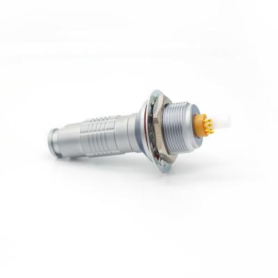 China Self Locking 4 Pin Waterproof Wire Connector TGG ZGG 2K Chrome Plated Brass 5A 250°C for sale