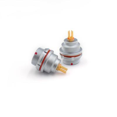 China Circular 6 Pin Push Pull Electrical Connector Waterproof IP68 EGG ZEG Fixed Socket 7A for sale