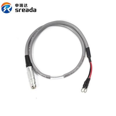 China 4 Pin IP68 Waterproof Industrial Cable Harness TGG Plug Silver Color Customized for sale