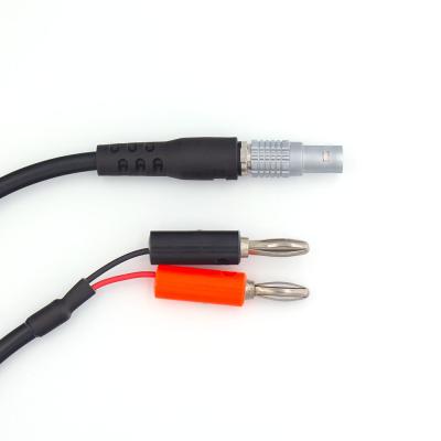 China Banana Plug to TGG 0B Series 4 Pin Push Pull Connector Wire Harness IP67 PPS for sale