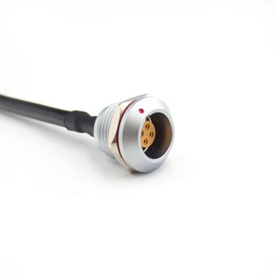 China 2K Industrial Cable Harness IP68 4 Pin Straight Socket Waterproof Wire Harness for sale