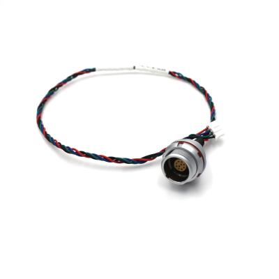 China 10 Pin Circular Female Cable Connector IP68 Waterproof Push-Pull Self-Latching 2 to 16 Contacts for sale