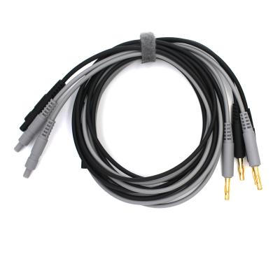 China Gold Plated 4mm Banana Plug Connector 7A 1200mm for Medical Instruments for sale