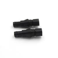 China 102C Series 3-key 100° 13-core welded black chrome straight plug, push-pull waterproof connector for sale