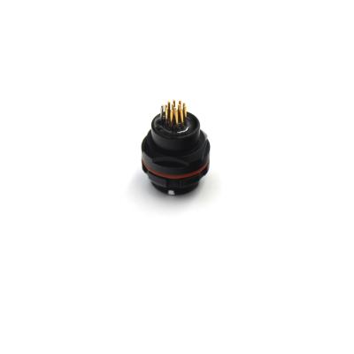China 102C Series Black Chrome 13 Core Welded Front Lock Waterproof Socket IP68 Push Pull for sale