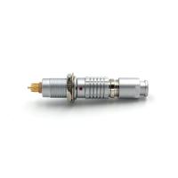 China 10pin B Series Push Pull Metal Connector IP50 Plug and Socket Silver Color 2.5A for sale