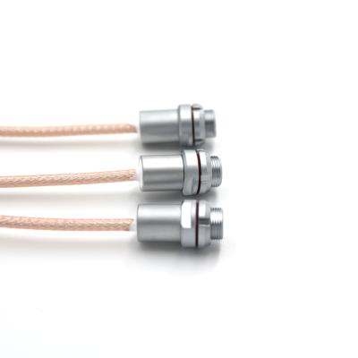 China Circular Coaxial Push Pull Cable Connector 4A IP68 Waterproof Female Socket for sale