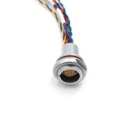 China Customized 2K Size 12 Pin Female Connector Self Locking Metal Socket IP68 7A for sale