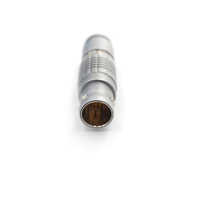 China 2B Size 26 Pin Multi Pole Circular Push Pull Self Latching Straight Male Plug Connector for sale