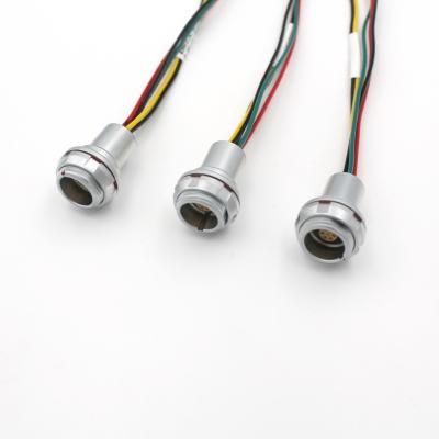 China 0K Series Push Pull Cable Connector Aviation Socket 150mm Length 2.5A IP68 for sale