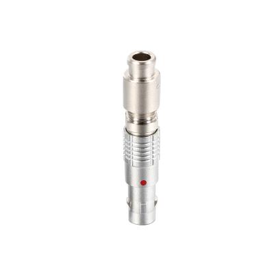 China B Series Push-Pull Connector SRD.TGG.00B 303 Straight Short Plug 3 Pin IP50 for sale