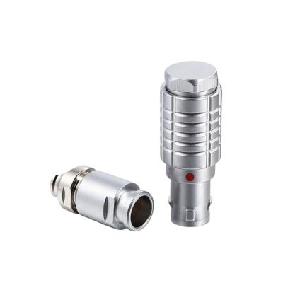 China B Series 3 to 7 Pin Male Quick Connector Elbow 90 Degree Plug IP50 Push Pull for sale