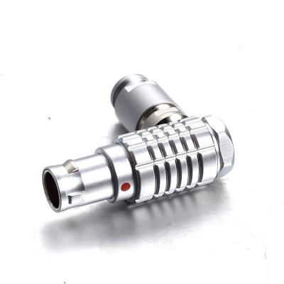 China Compatible 90 Degree Push Pull Electrical Connector 2 Pin Low Voltage IP50 RHOS for sale