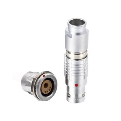 China L-EMOS 4 Pin Straight Plug Connector FGG 2B 704 CLAD62Z Push Pull Self Latching IP50 for sale