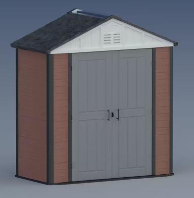 China Outdoor WPC Garden Tool Shed - Waterproof Storage House with 40,000 Ton Capacity and Customizable Dimensions for sale