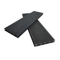 China 145×21mm 3D Embossing Waterproof WPC Decking Floor with UV2000 Weathering Resistance for sale