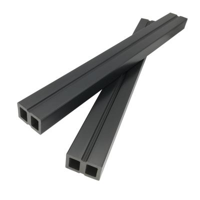 China 50x30mm Black WPC Decking Joists with 26.3 MPa Flexural Strength and Recycled Plastic Construction for sale