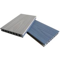 China 16 Ft WPC Outdoor Decking Boards 21x145 mm Coextrusion Hollow Flooring with 34.1 MPa Flexural Strength for sale