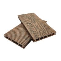 China WPC Decking 18mm Thickness 3D Embossing Outdoor Flooring in 7 Colors - 140×25mm/150×25mm Sizes for sale