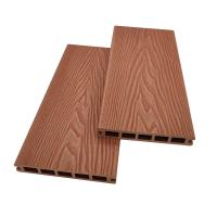 China 3D Embossed Wood Grain WPC Decking with 40.5 μm/m°C Thermal Expansion and Anti-Slip Outdoor Flooring for sale