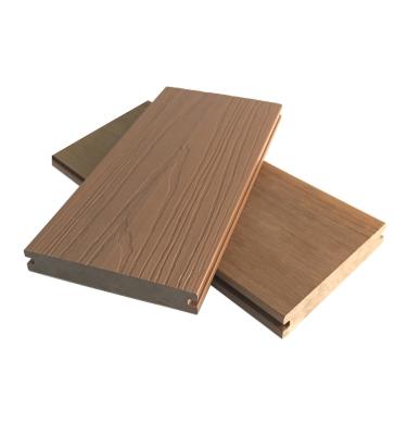 China 23mm x 138mm Commercial Fireproof WPC Co-Extrusion Decking - Wood Plastic Composite Outdoor Flooring Panels for sale