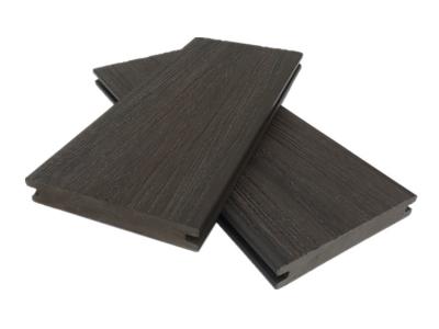 China WPC Co-Extrusion Solid Decking 140x25mm for Swimming Pool Exterior Wood Composite Lumber for sale