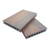 China 21x145mm Triple Co-Extrusion WPC Composite Decking - 20 Year Warranty, Fireproof & UV Resistant for sale