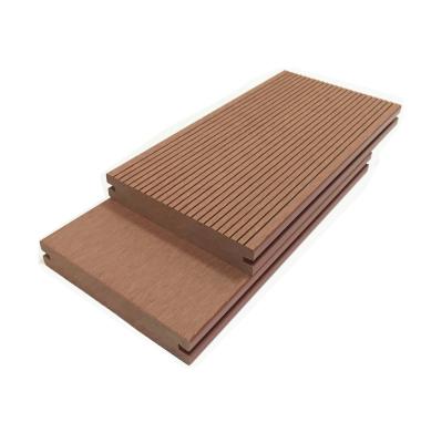China Embossed Wood Plastic Composite Deck WPC Exterior Boards 20 Ft for sale