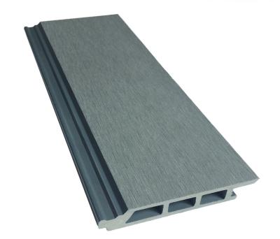 China WPC Wood Slat Wall Panel 17x118mm Composite Wood Plastic Exterior Cladding Redbrown Teakwood for sale