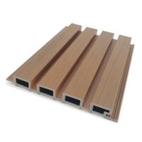 China 26×220mm Outdoor Capped Composite Solid WPC Panel Board with Co-Extruded Cladding for Exterior Walls for sale