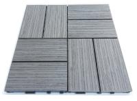 China 8mm WPC Interlocking Deck Tiles 300x300mm for Outdoor Patio and Pool Areas - Waterproof Flooring for sale