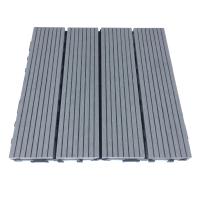 China Antislip WPC Interlocking Deck Tiles 12x12 Inch Harbor Plank Outdoor Flooring for sale