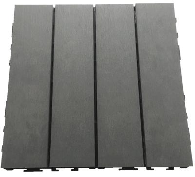China ISO9001 Certified 8mm WPC Interlock Deck Tiles - Waterproof Outdoor Flooring for Garden & Balcony for sale