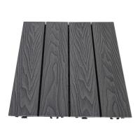 China Chocolate 300x300mm WPC Roof Tiles with Anti-UV Protection for DIY Decking and Outdoor Flooring for sale
