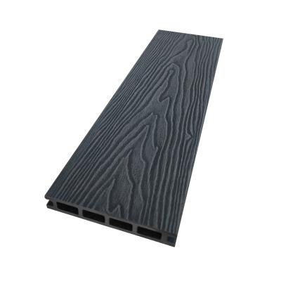 China Eco-Friendly 3D Embossed WPC Decking Boards 140x25mm for Outdoor Use for sale