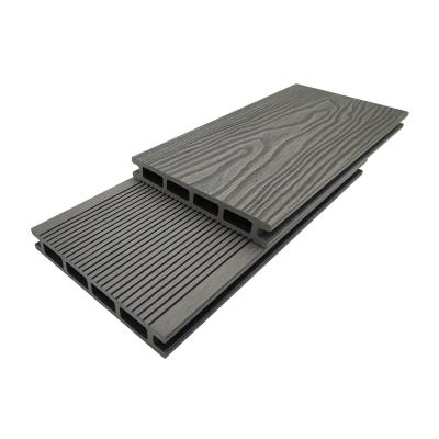 China Interlocking WPC Composite Anthracite Decking 20mm FSC Certified for Backyard for sale