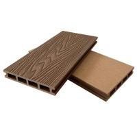 China Contemporary Composite Teak Plastic Timber Decking WPC 3D Embossed For Terrace for sale