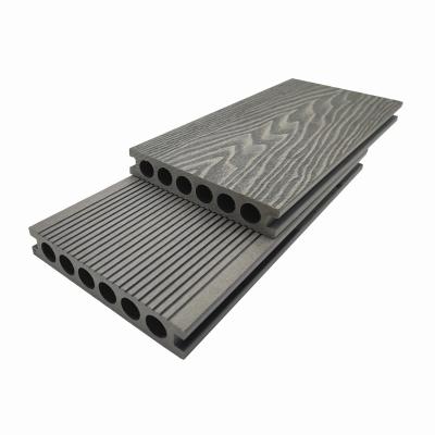 China 25×140mm 3D Embossed WPC Composite Decking Boards - Wood-Plastic Outdoor Planks for sale