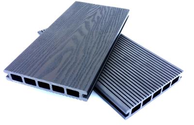 China WPC Composite Decking 3D Embossed Anti-Slip Surface Waterproof Outdoor ISO9001 Certified 5+ Year Warranty for sale