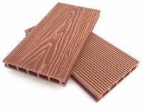 China WPC Interlocking Composite Decking Plank 25x150mm 3D Embossed Surface - 18mm Thickness for Outdoor Pool & Patio Applications for sale