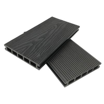China 25mm x 150mm Recycled WPC Hollow Composite Decking - Waterproof UV Resistant Outdoor Flooring for sale