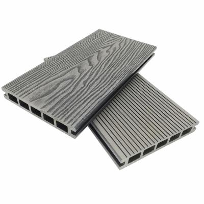 China HDPE Plastic Contemporary WPC Composite Timber Decking Boards Grey for sale