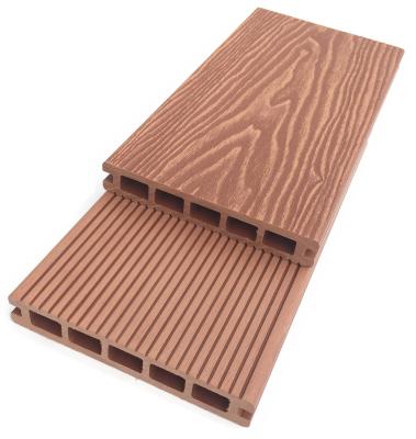 China ODM 3D Engineered Wood Plastic Composite Decking Planks 140x23mm for sale