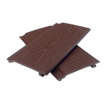China Recycled Wood Plastic Composite WPC Wall Panel 20x110mm Fireproof Exterior Facade Cladding for sale