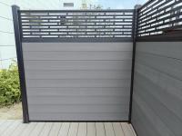 China Modern WPC Privacy Fence 6ft Height DIY Wood Plastic Composite Fencing with Multiple Color Options for sale